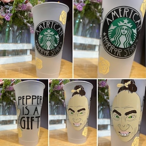 Custom AHS American Horror Story Season Themed Reusable Venti Starbucks ...