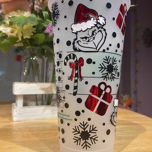 Custom Grinch a Christmas Themed Reusable Venti Starbucks Cold Cup ...