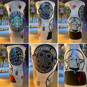 Custom AHS American Horror Story Season Themed Reusable Venti Starbucks ...