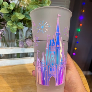 Custom Disney Cinderella’s Castle Themed Reusable Starbucks Cup - 24 Oz ...