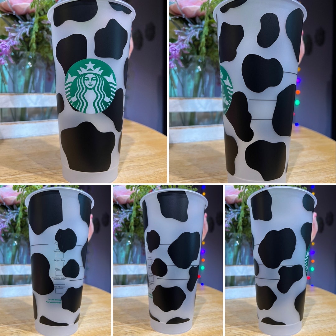 Custom Cow Print Themed Reusable Starbucks Cup - 24 Oz / Country ...