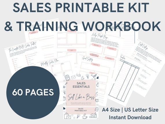 Sales Printable Kit & Training Workbook - Etsy