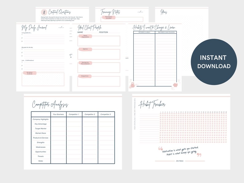 Sales Printable Kit & Training Workbook - Etsy