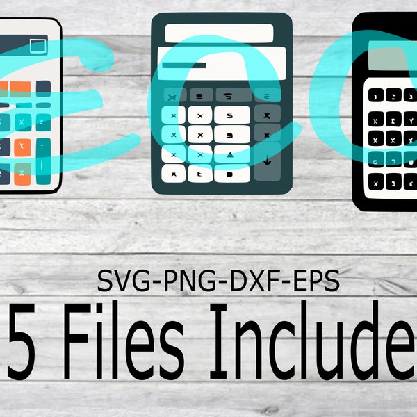 Calculator Svg - Etsy
