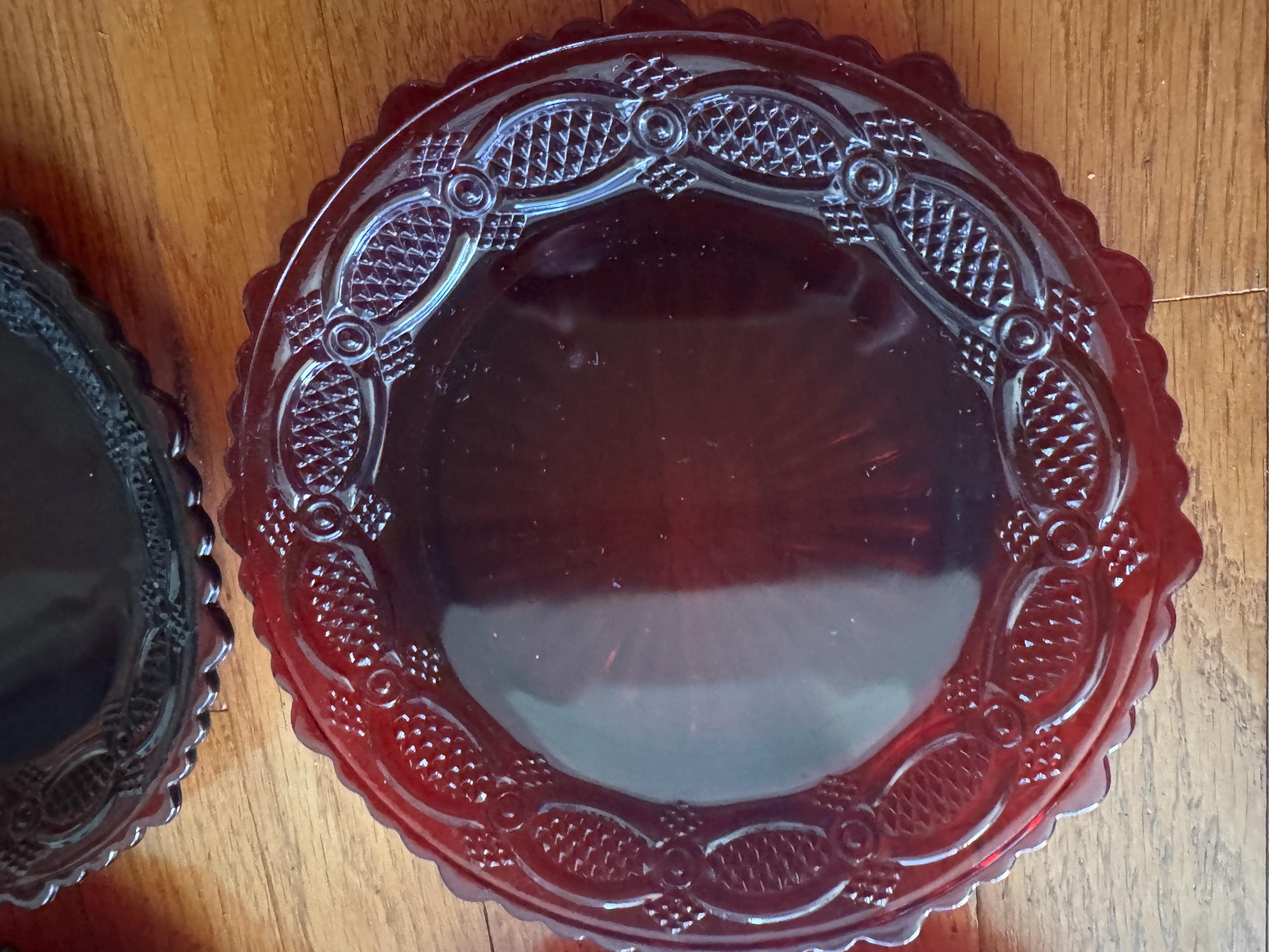 Vintage Avon Cape Cod Ruby Red 1876 Dinnerware China Set 16 Pcs. - Etsy