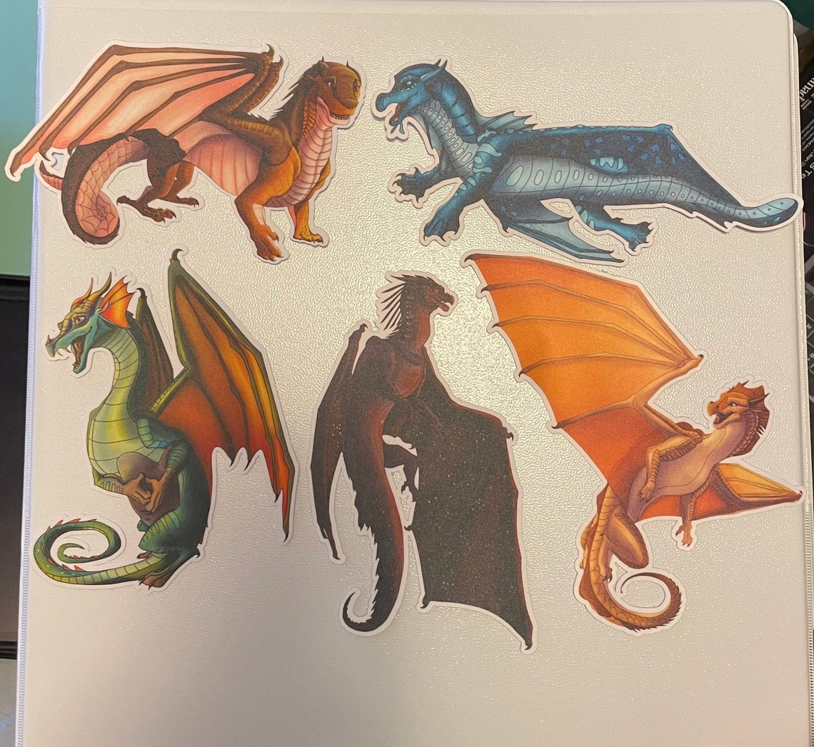 Wings of Fire (wof) Arc 1 Stickers POV Dragons || Clay, Tsunami, Glory ...