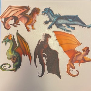 Wings of Fire (wof) Arc 1 Stickers POV Dragons || Clay, Tsunami, Glory ...