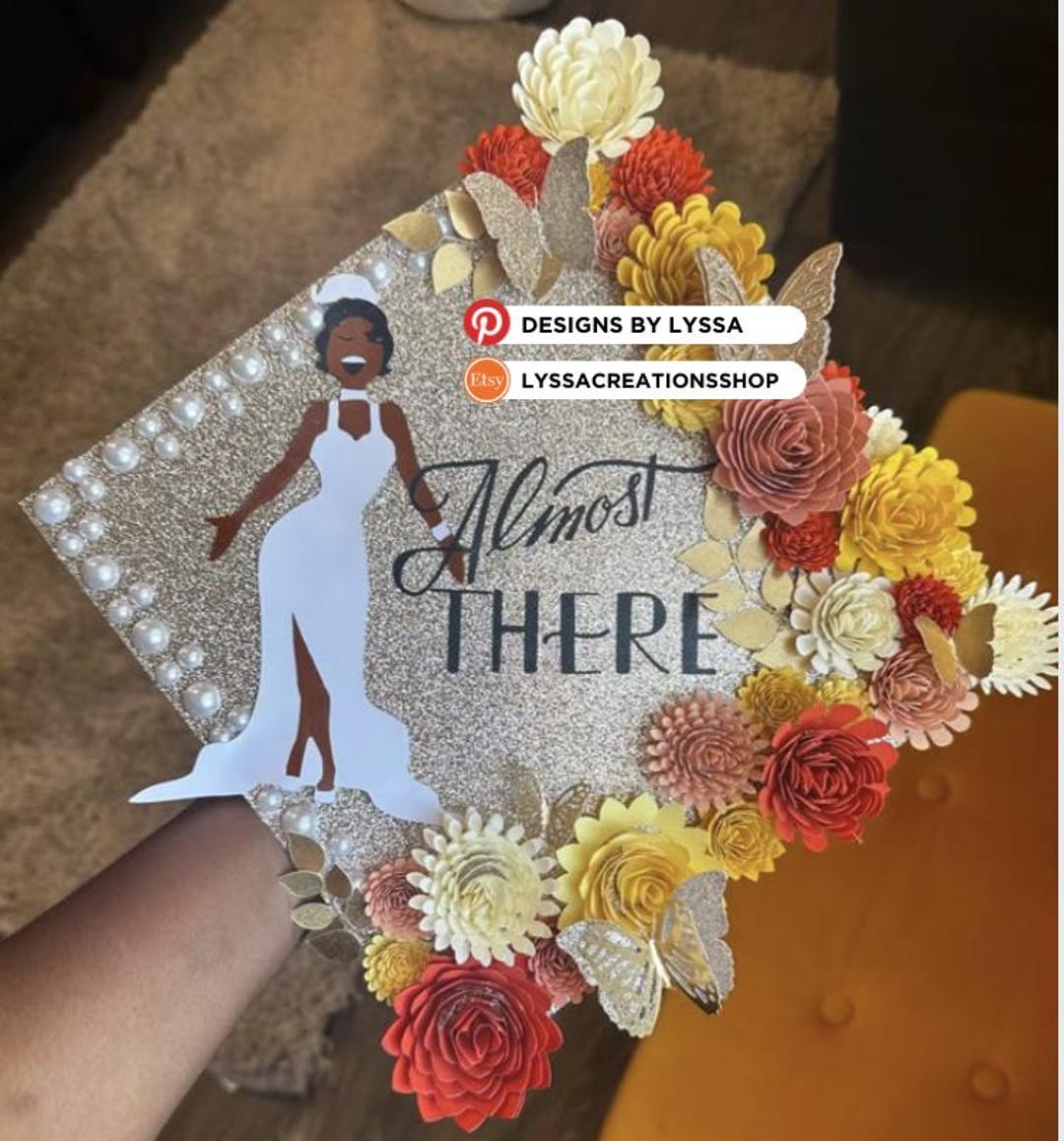 Tiana Inspired Princess Graduation Cap Topper – Handmade Floral Crown ...