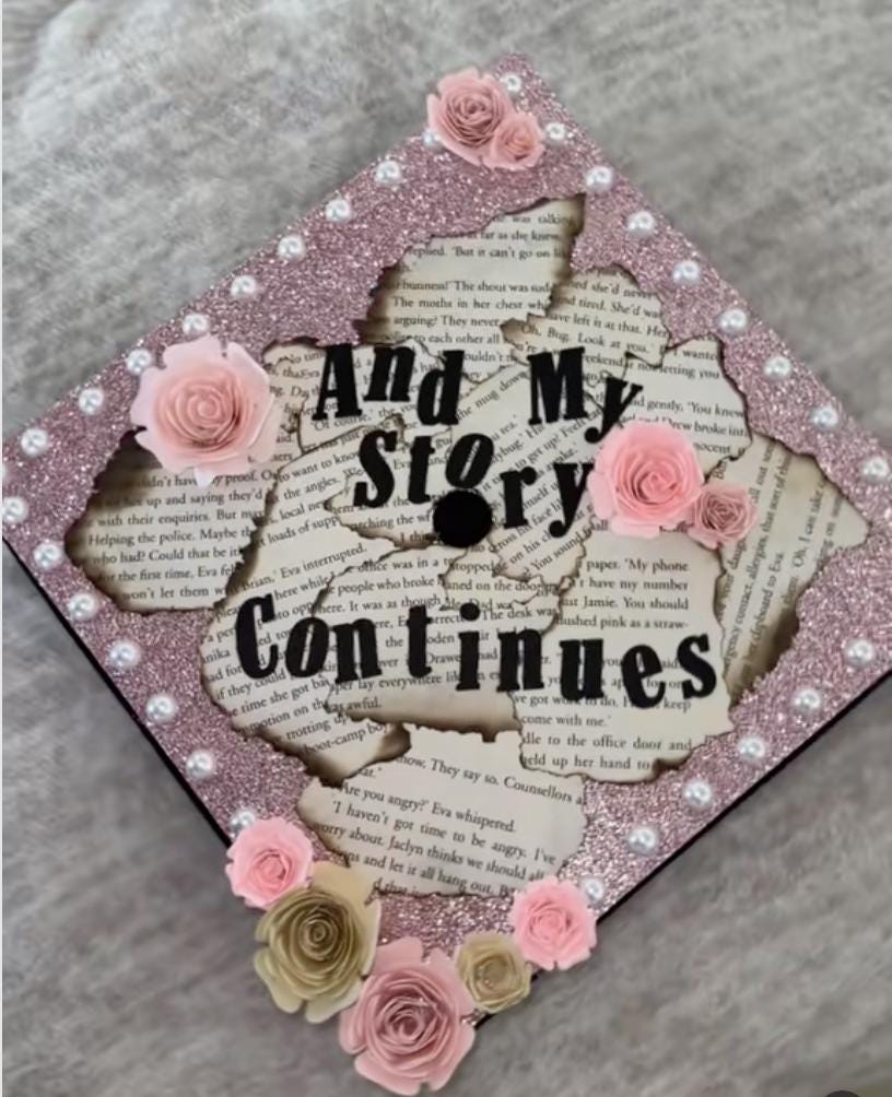 Graduation Cap Topper "and My Story Continues" - Etsy