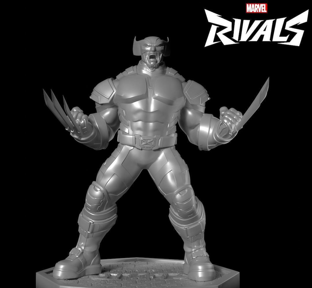Wolverine Marvel Rivals Figure 12k Resin Print - Etsy