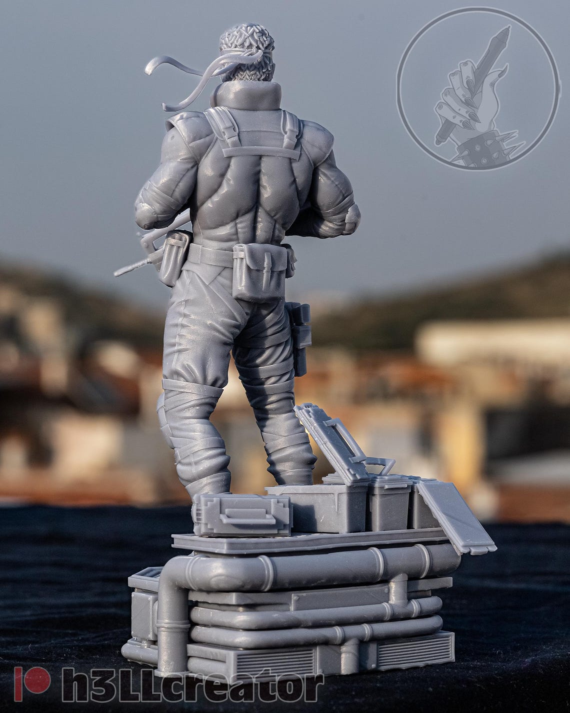 Solid Snake - Konami - Metal Gear Solid - H3ll Creator - Bust or Statue ...