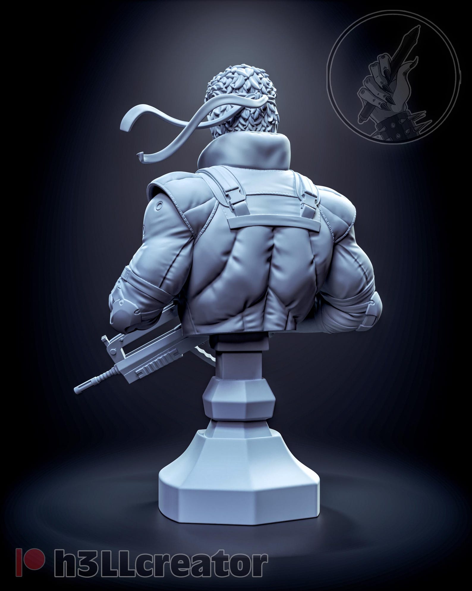 Solid Snake - Konami - Metal Gear Solid - H3ll Creator - Bust or Statue ...