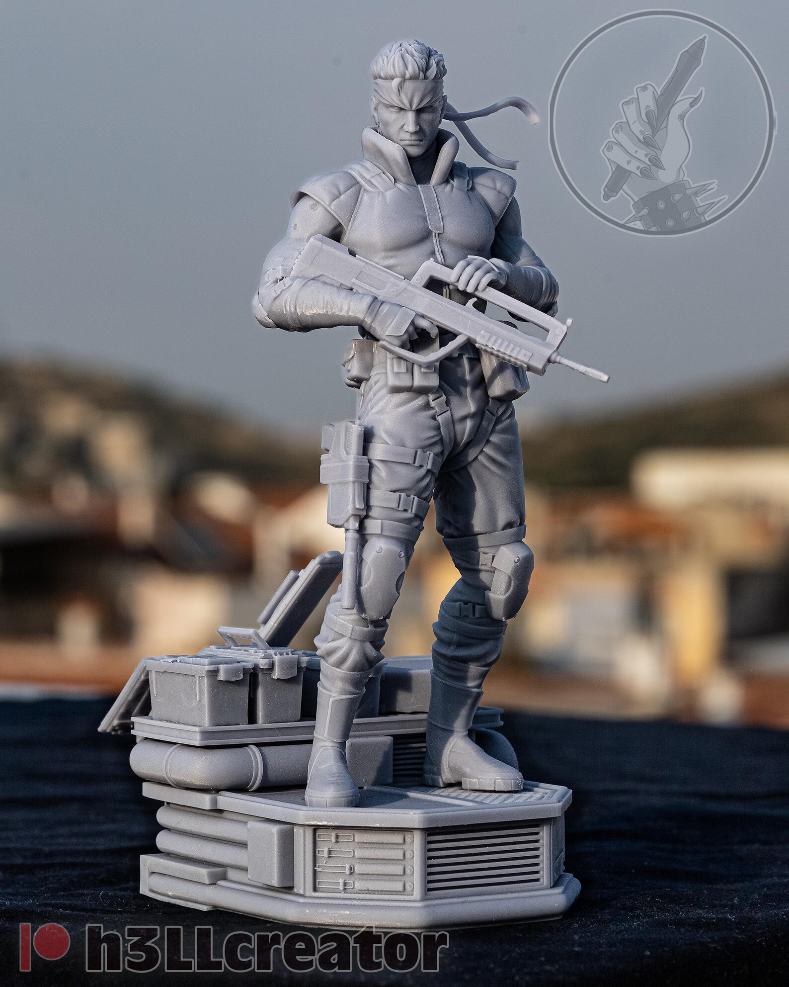Solid Snake - Konami - Metal Gear Solid - H3ll Creator - Bust or Statue ...