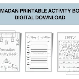 PRINTABLE Eid Activity Book, Kids Ramadan Printable, Ramadan Activity ...