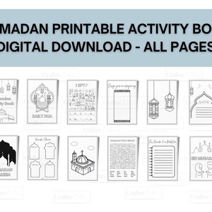 PRINTABLE Eid Activity Book, Kids Ramadan Printable, Ramadan Activity ...
