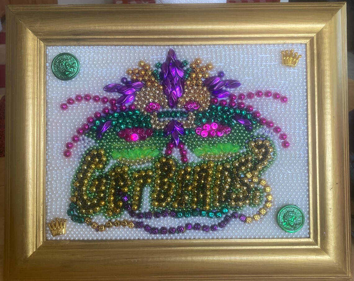 Got Beads! Mardi Gras Bead Art - Etsy