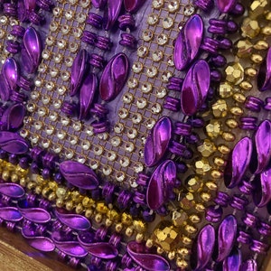 Mardi Gras Bead Art LSU - Etsy