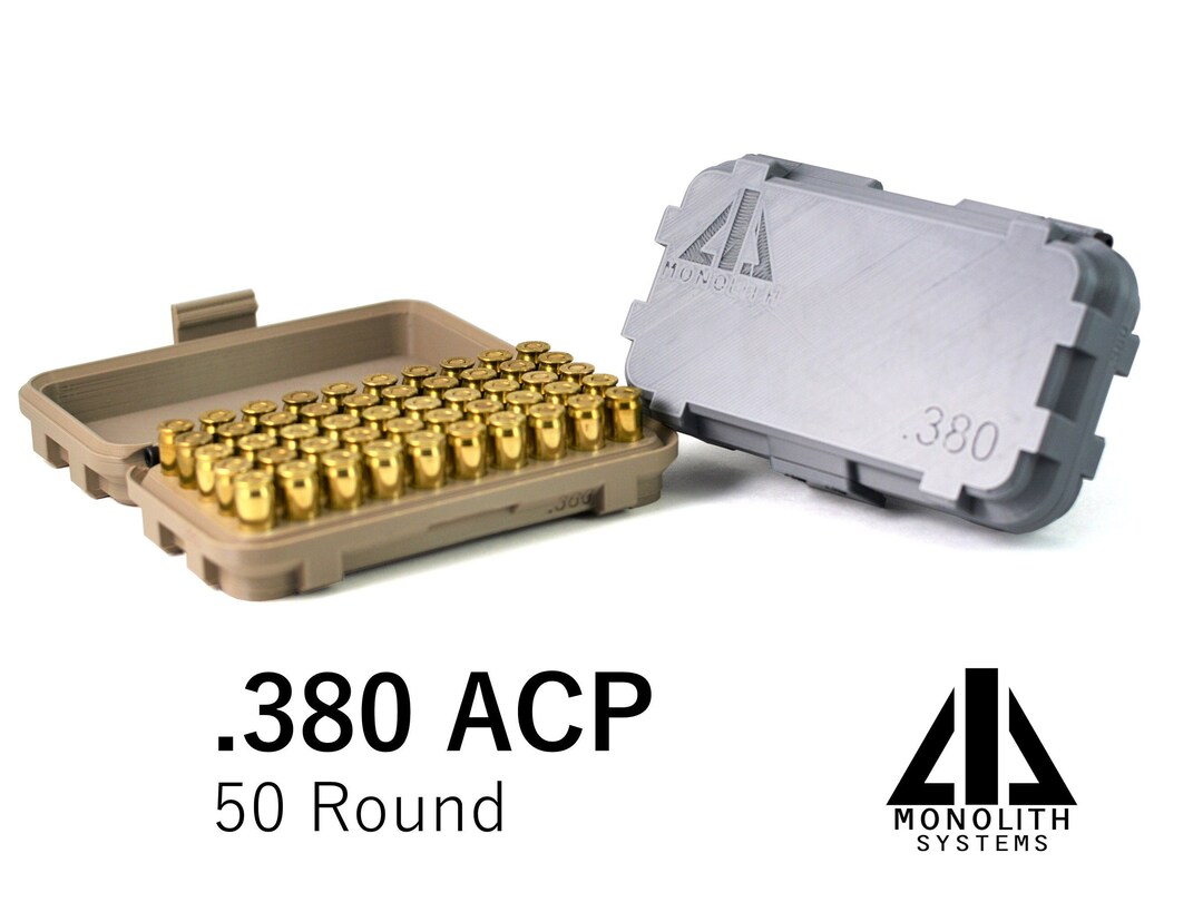 380 Acp-ammo Container-50 Round - Etsy