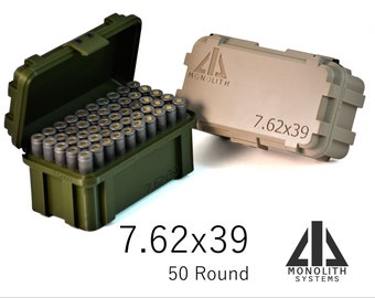 7.62x39 Ammo Storage Box 50 Rounds 3D Printed - Etsy