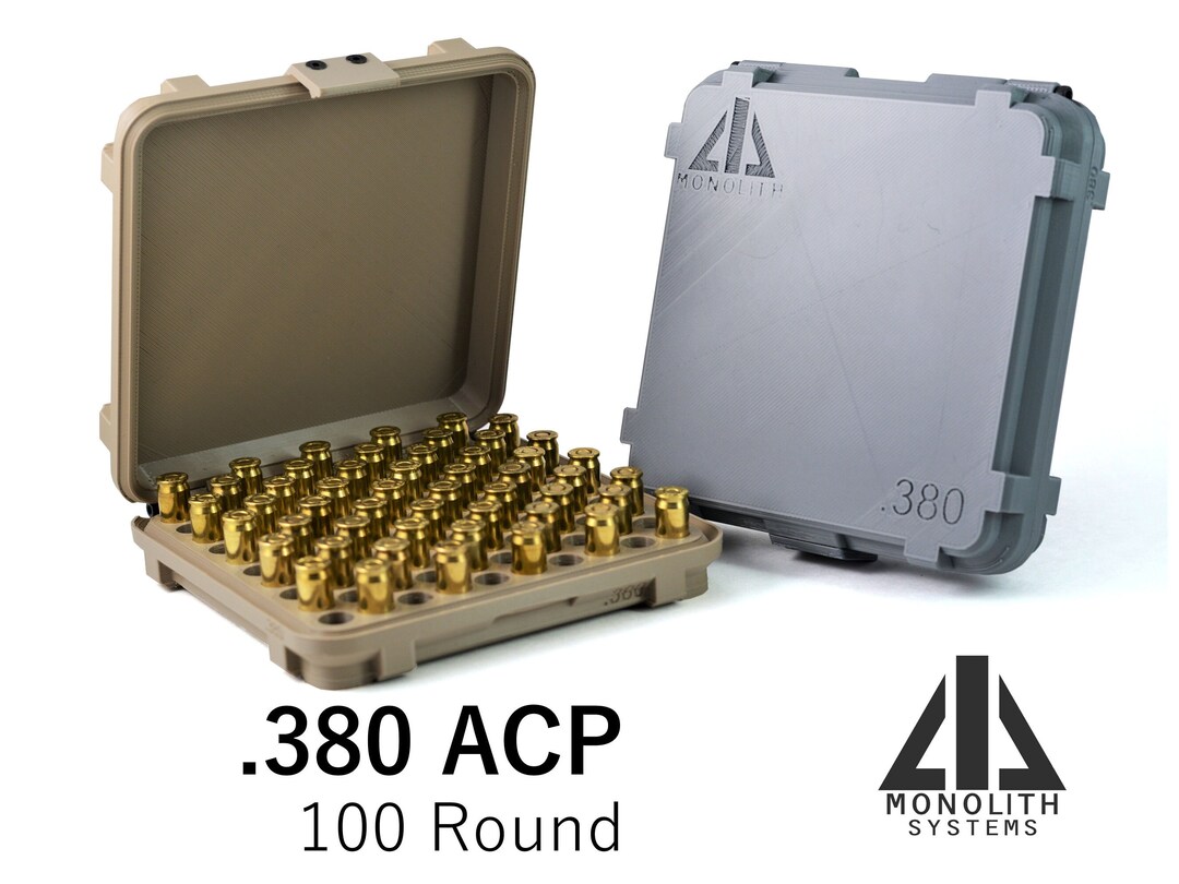 380 Acp-ammo Container-100 Round - Etsy