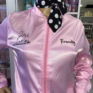 Adult Satin 1950's Performance Grease Jacket With Scarf Personalized ...