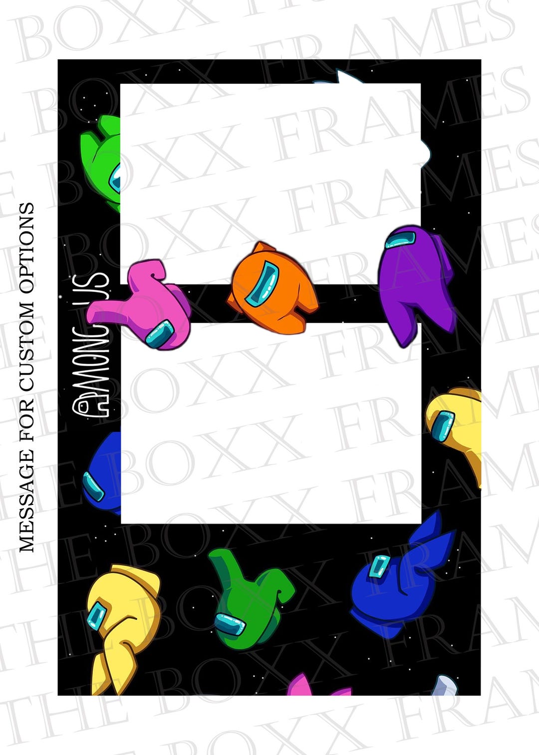 Among Us Photo Booth Template 4x6 Black and White Multi Character - Etsy