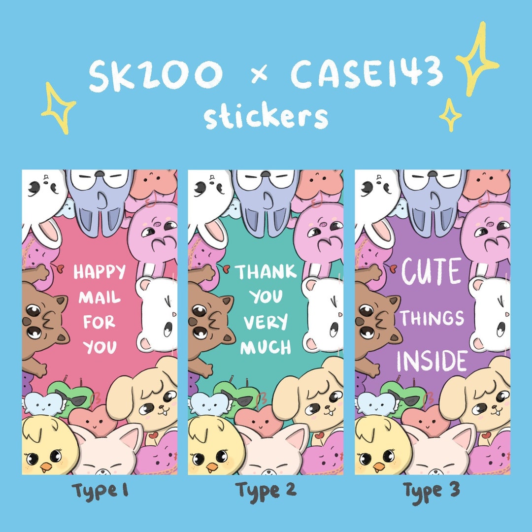 Printable Stray Kids SKZ SKZOO Cute Packaging Stickers (10pcs/set)by ...