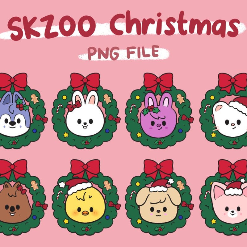 Christmas Skzoo Stickers - Etsy