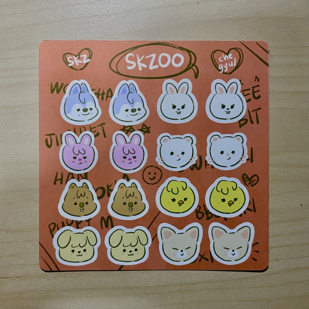 Stray Kids SKZOO Fanart Sticker Sheet by Chegyul - Etsy UK