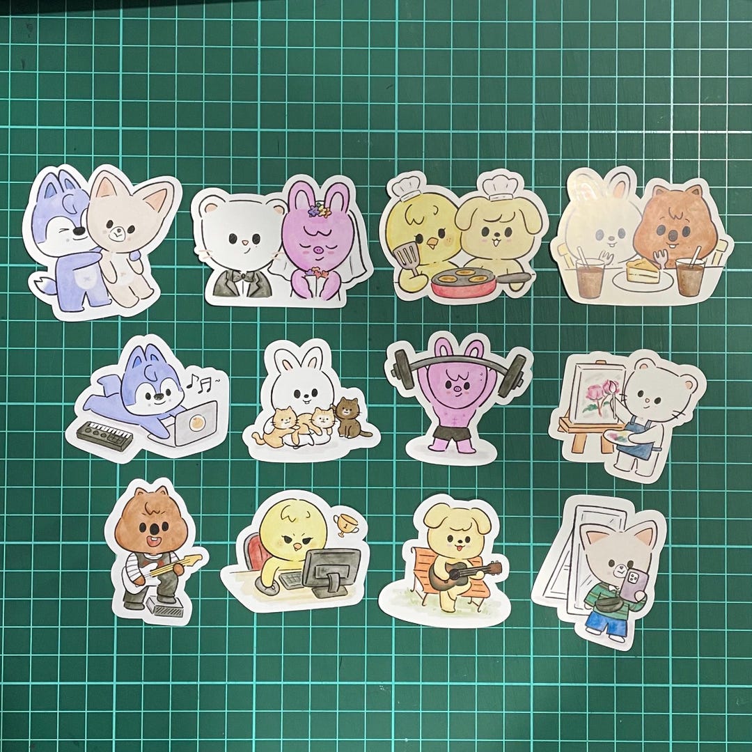 Stray Kids SKZOO Fanart Sticker SET - Etsy