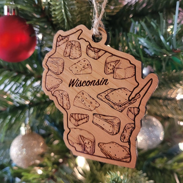 Wisconsin Ornament - Etsy