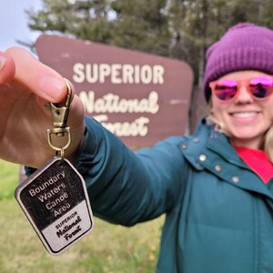 BWCA Keychain | Authentic Boundary Waters Canoe Area Sign Replica ...