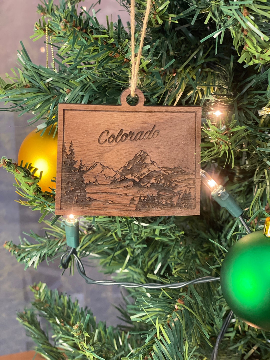 Colorado Ornament State Shape CO Rocky Mountain Ornament Colorado State ...