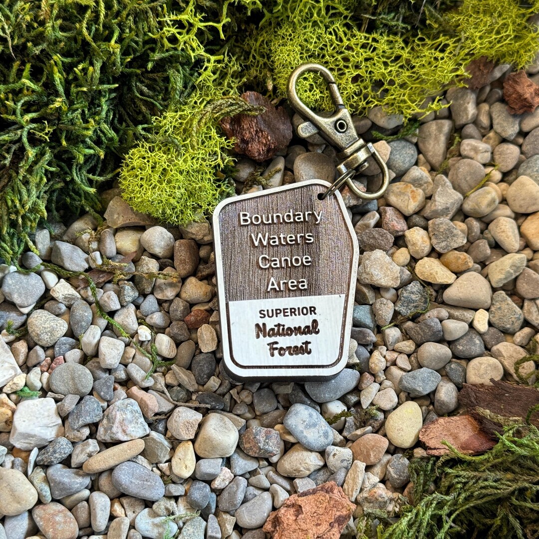 BWCA Keychain | Authentic Boundary Waters Canoe Area Sign Replica ...