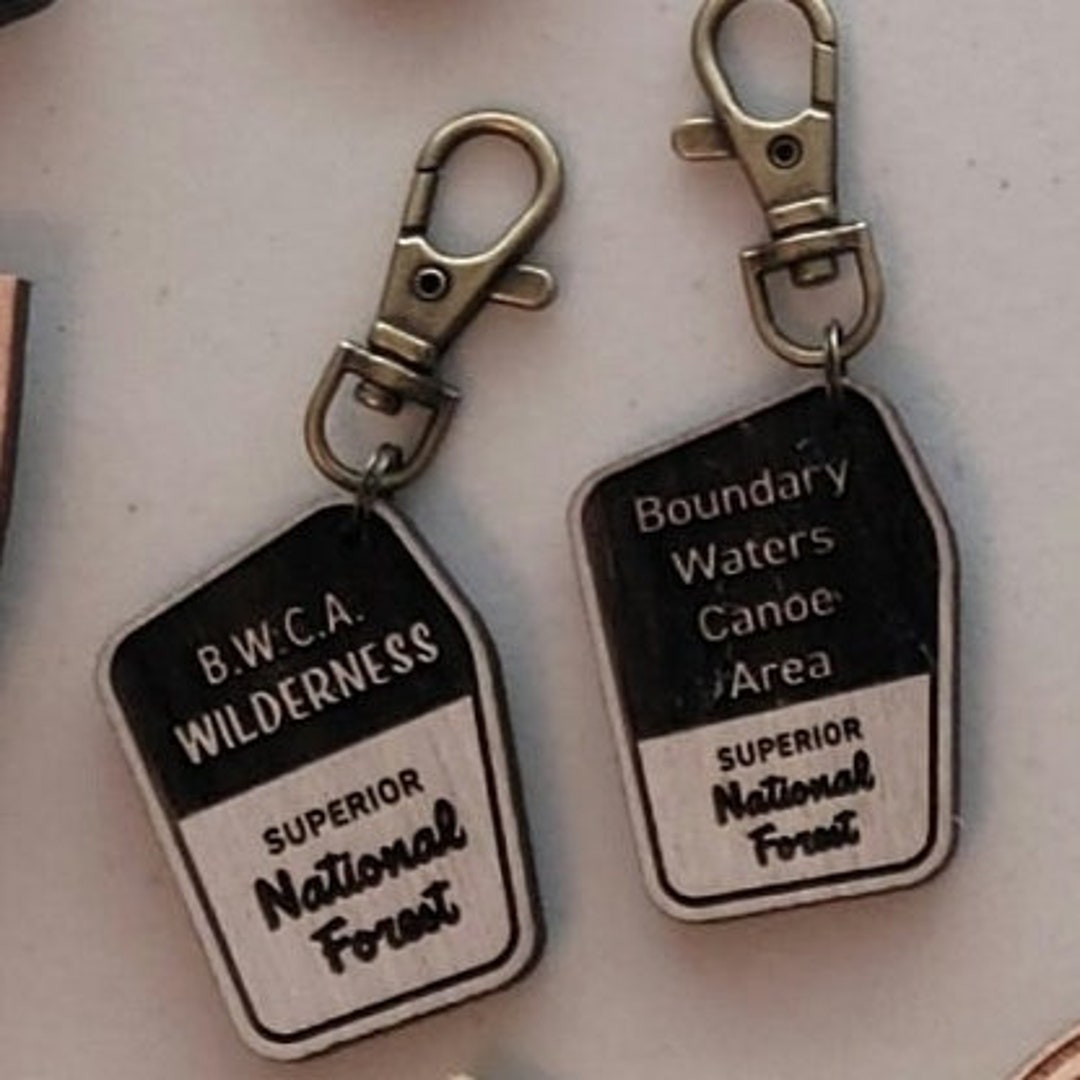 BWCA Keychain Authentic Boundary Waters Canoe Area Sign Replica ...