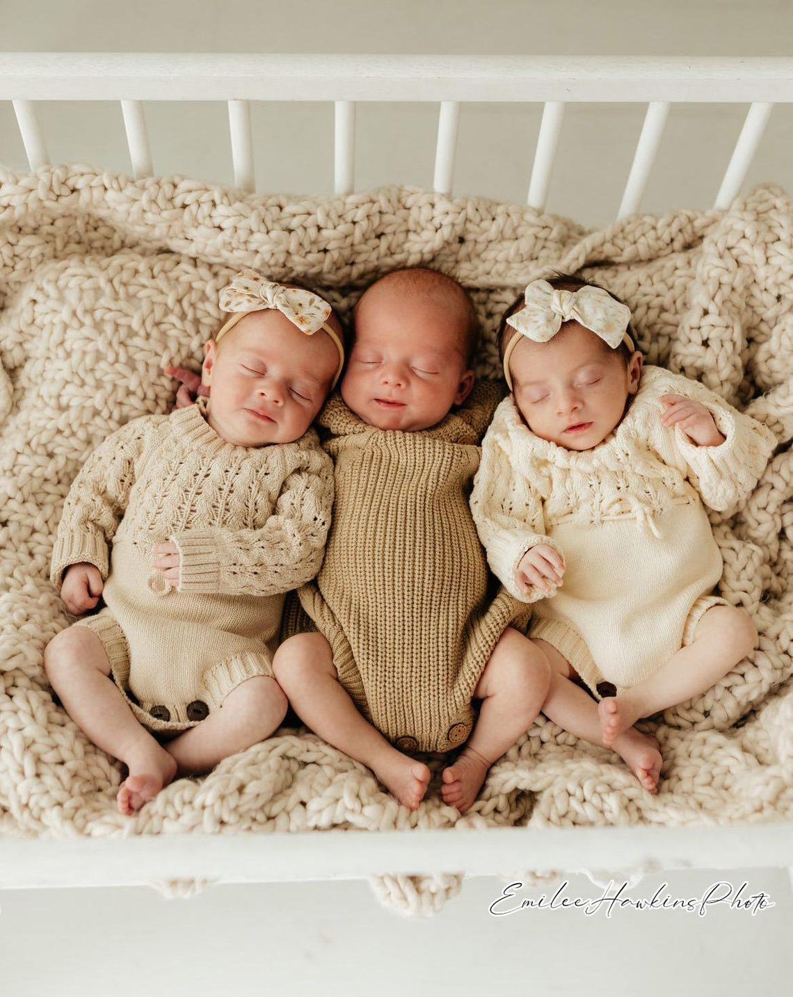 Baby Newborn Chunky Knit Set Options | Romper Booties Hat | OREGANO ...