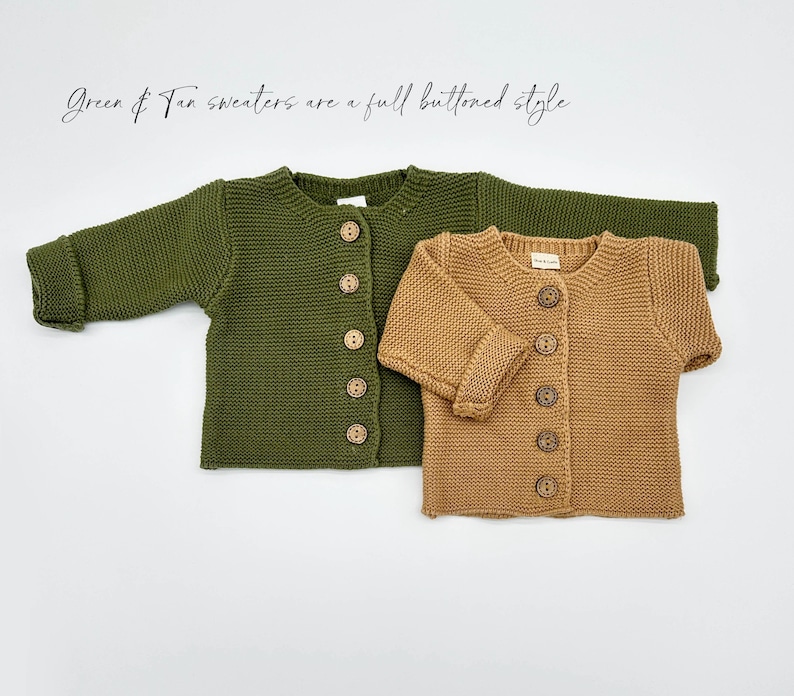 Knit Baby Sweater | Easter Cardigan Spring 100% Cotton Buttoned Jacket ...