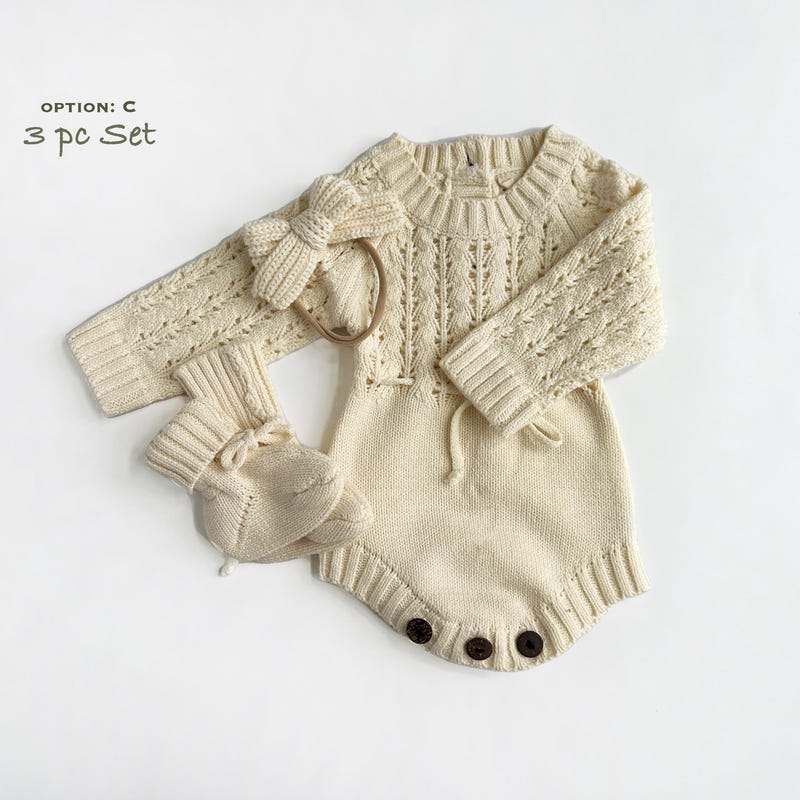 Knit Baby Outfit Spring - Etsy