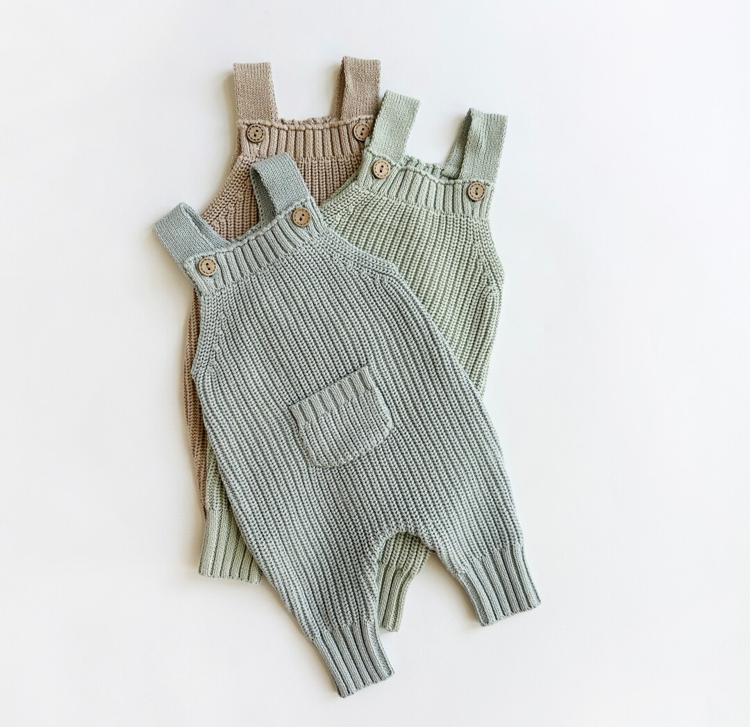 Newborn Baby Knit Jumper Cuddle and Kind Jumper Dolly Overalls - Etsy
