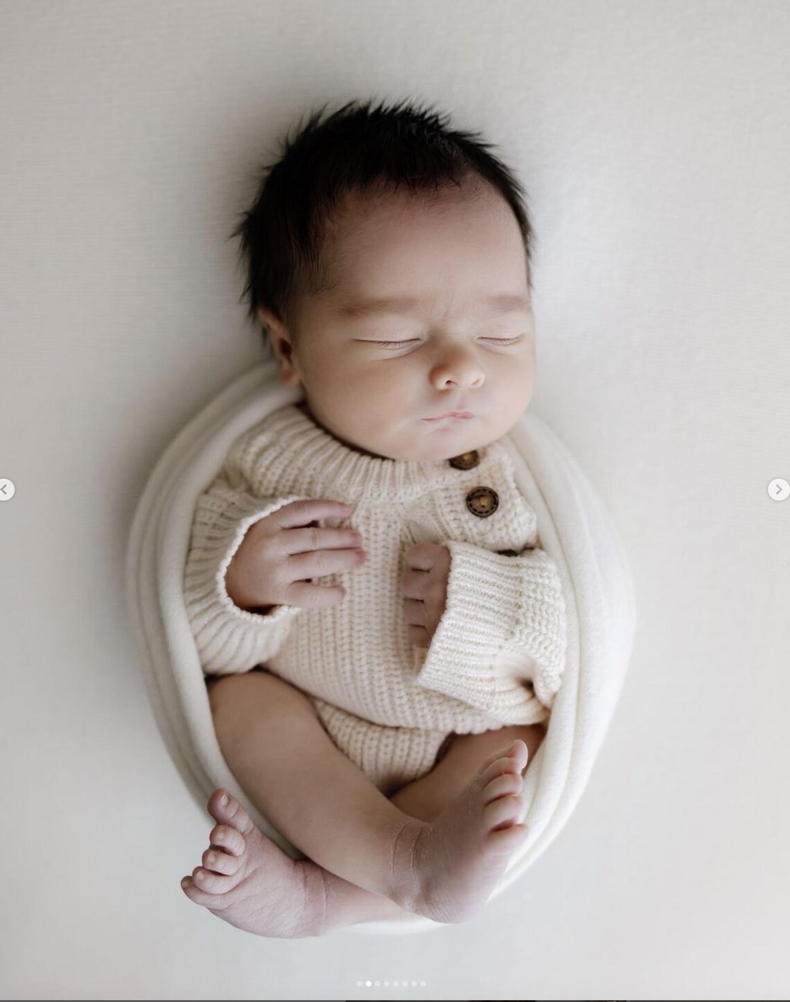 Baby Newborn Chunky Knit Set Options | Romper Booties Hat | Light Rice ...
