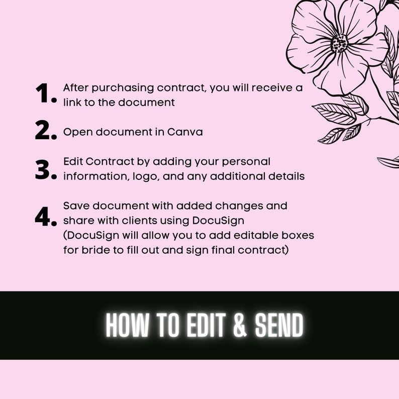 Bridal Hairstylist Event Contract, Wedding Hairstylist Booking Template ...