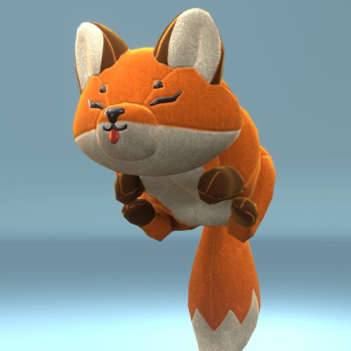 3D Fox Plush Hat Accessory for Virtual Avatars Vrchat Ready - Etsy UK