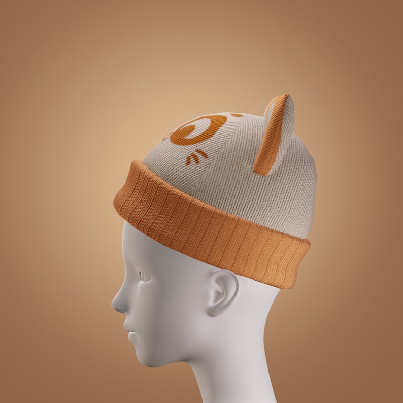3D Cat Beanie Hat Accessory for Virtual Avatars - Vrchat Ready - Etsy