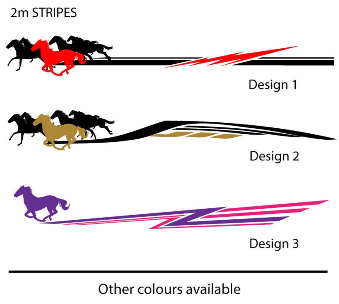 2m Horse Trailer Stripes Horse Float Stickers Decals Popular - Etsy ...