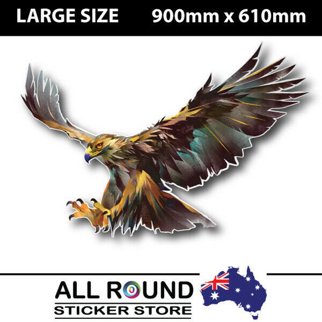 Large 900mm Colourful Flying Eagle Sticker Decal Rv Motorhome, 4x4 ...