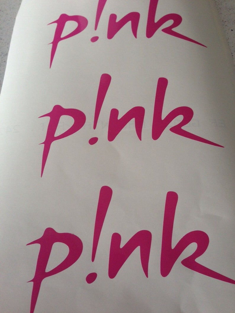 Pink Pnk Musician Singer Logo Car Sticker 160mm Buy2 Get 3 - Etsy