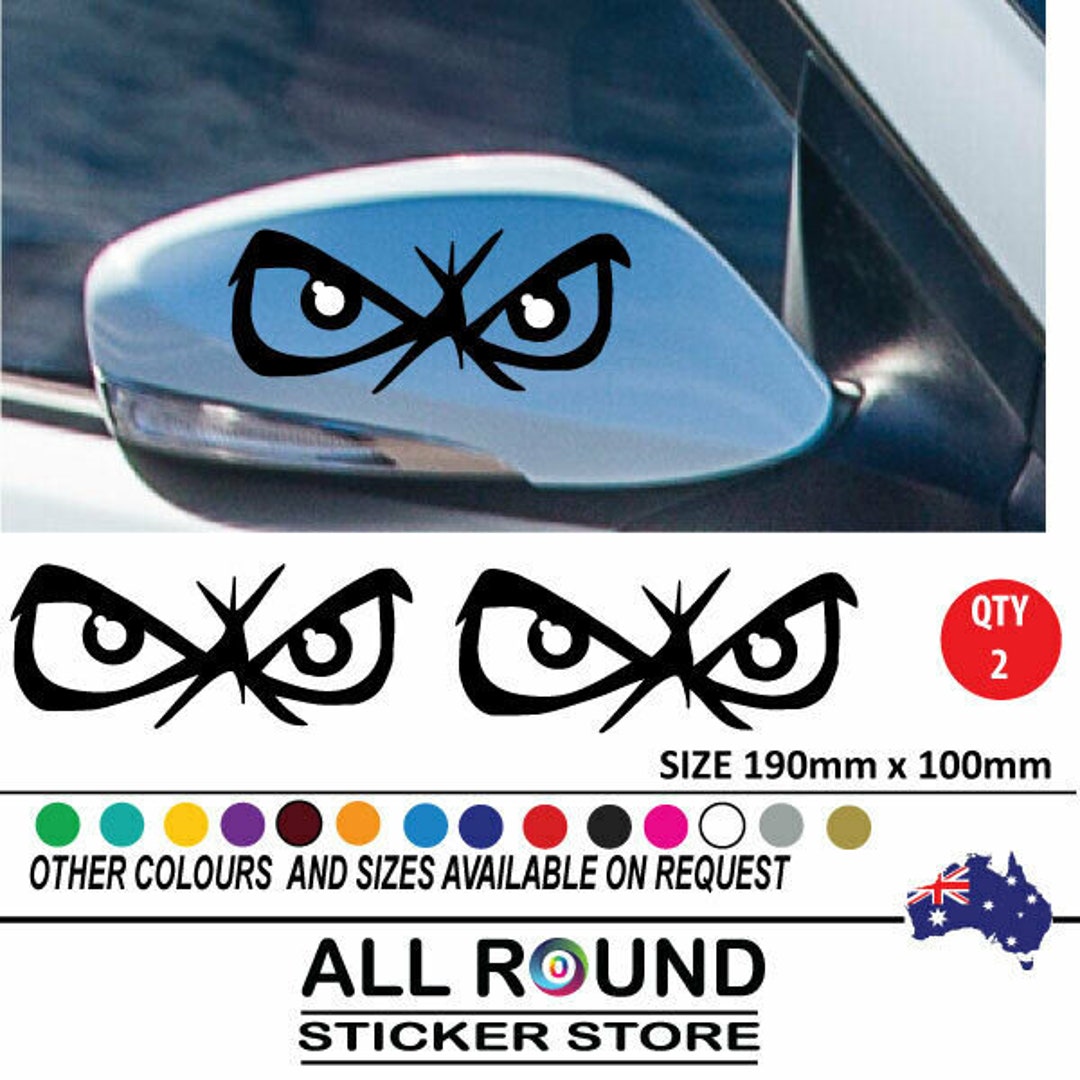 Angry Eyes Car Sticker Popular Ebay Bumper Sticker Bad Boy - Etsy