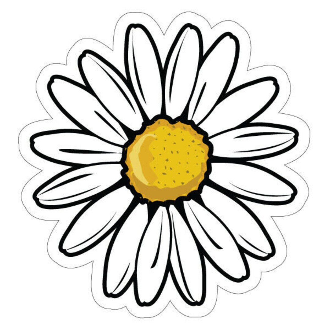 Large 20cm Daisy Flower Sticker Decal for Car - Etsy