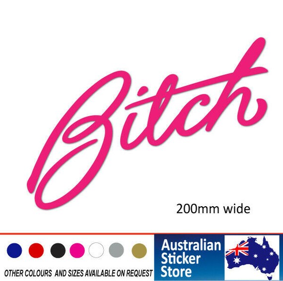 Bitch Car Sticker Decal Popular Girl Sticker - Etsy