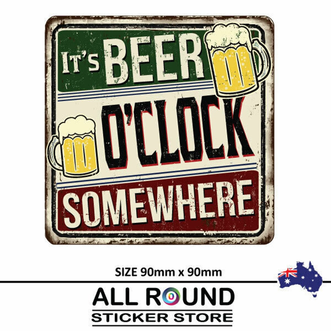 Funny Beer Sticker Stickers Camping Trailer Bar Fridge Mancave - Etsy